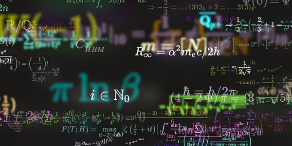 Mathematics Background Formulas Seamless Illustration Stock Photo by ...