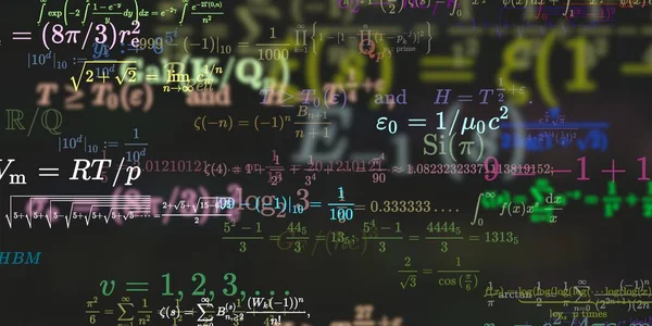 Mathematics Background Formulas Seamless Illustration Stock Photo by ...