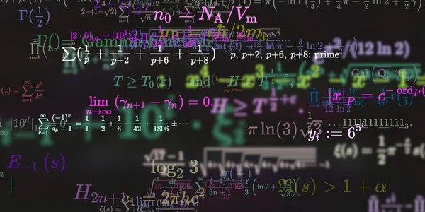 Mathematics Background Formulas Seamless Illustration Stock Photo by ...