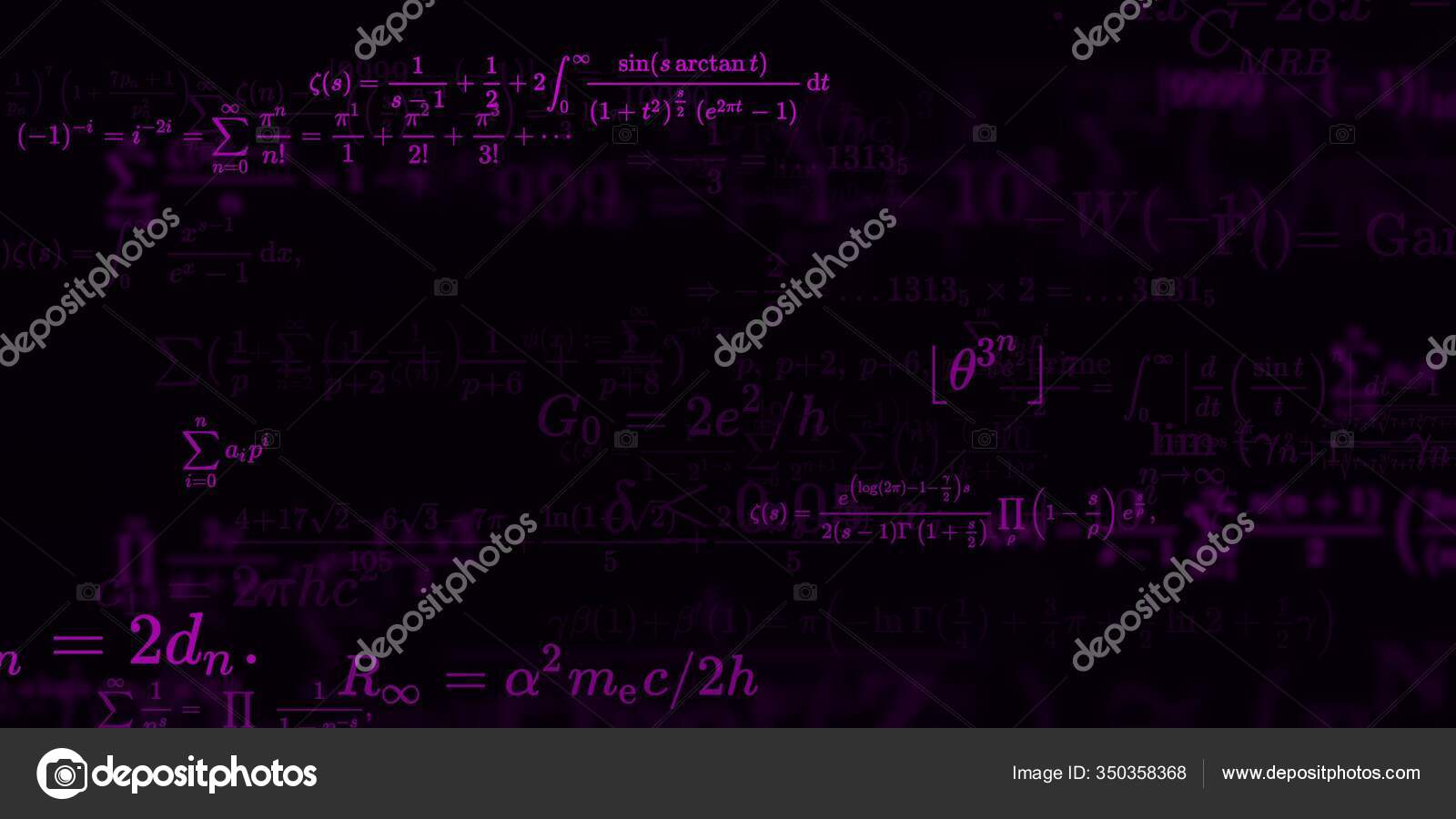 Mathematics Background Formulas Seamless Illustration Abstract Pattern ...