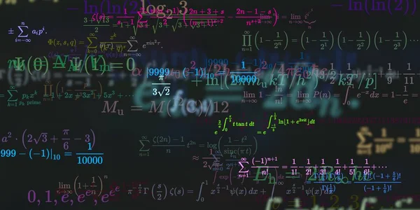 Mathematics Background Formulas Seamless Illustration Stock Photo by ...