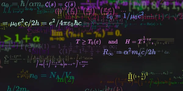 Mathematics Background Formulas Seamless Illustration Stock Photo by ...