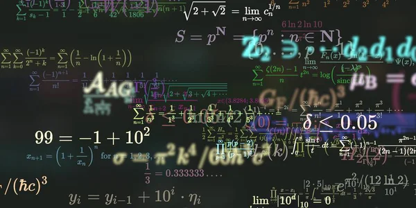 Mathematics Background Formulas Seamless Illustration Stock Photo by ...