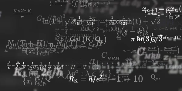 Mathematics Background Formulas Seamless Illustration — Stock Photo ...