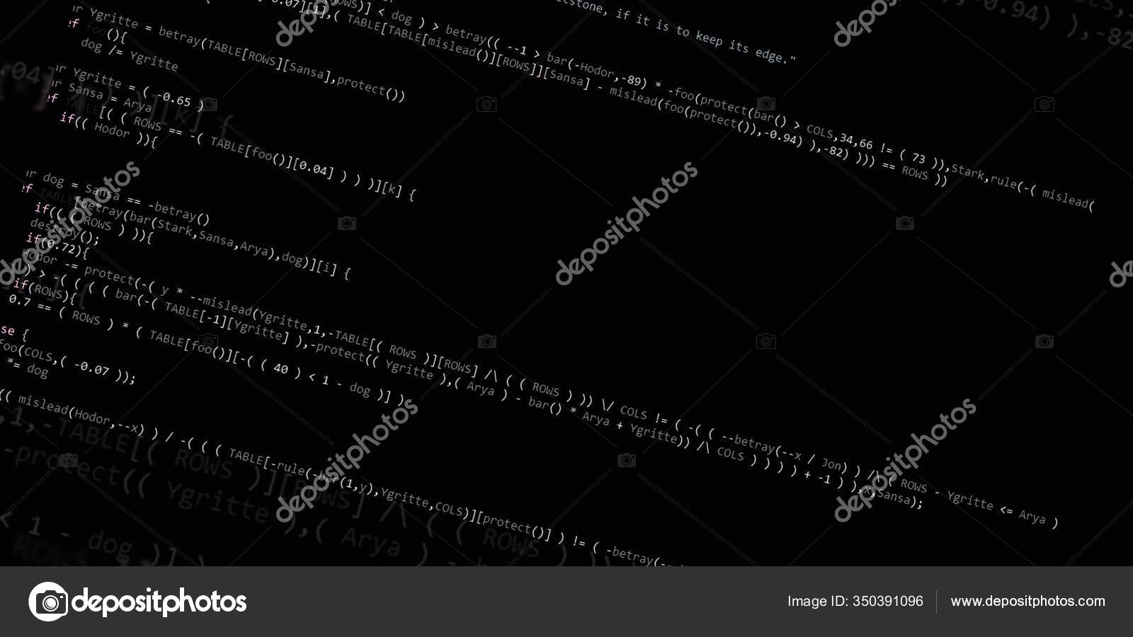 Software Developer Programming Code Abstract Modern Virtual Computer ...