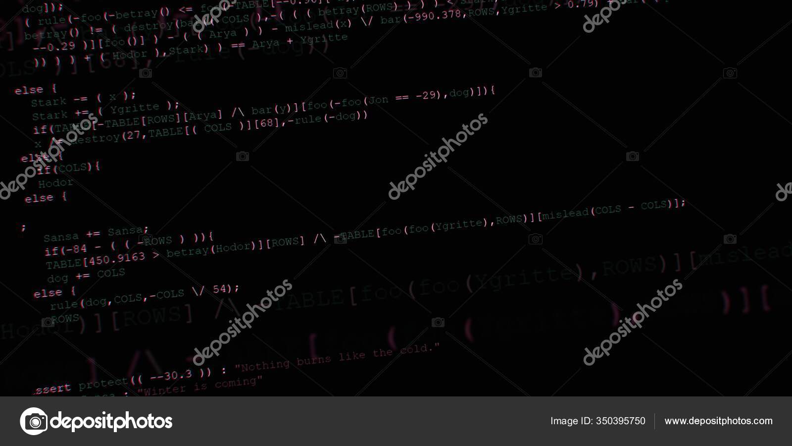 Software Developer Programming Code Abstract Modern Virtual Computer Script Work — Stock Photo ...