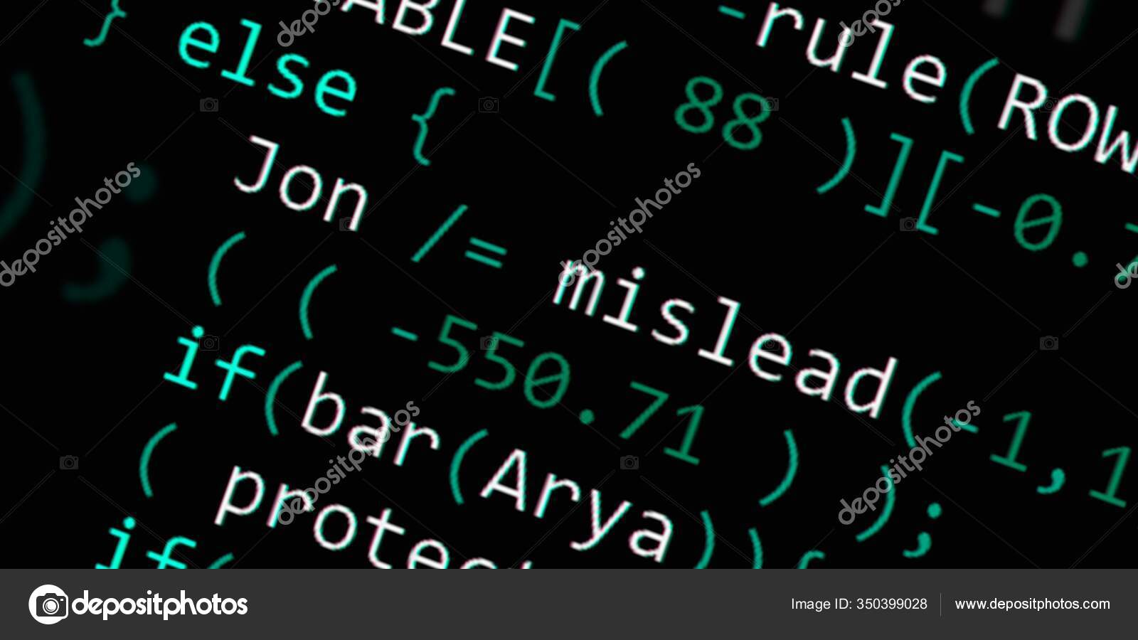 Software Developer Programming Code Abstract Modern Virtual Computer