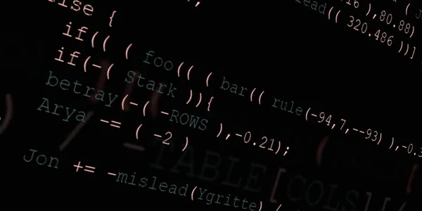 Software Developer Programming Code Abstract Modern Virtual Computer Script Work Stock Photo by ...