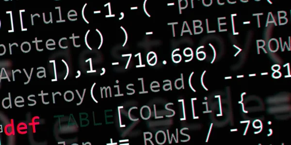 Software Developer Programming Code Abstract Modern Virtual Computer Script Work Of Software