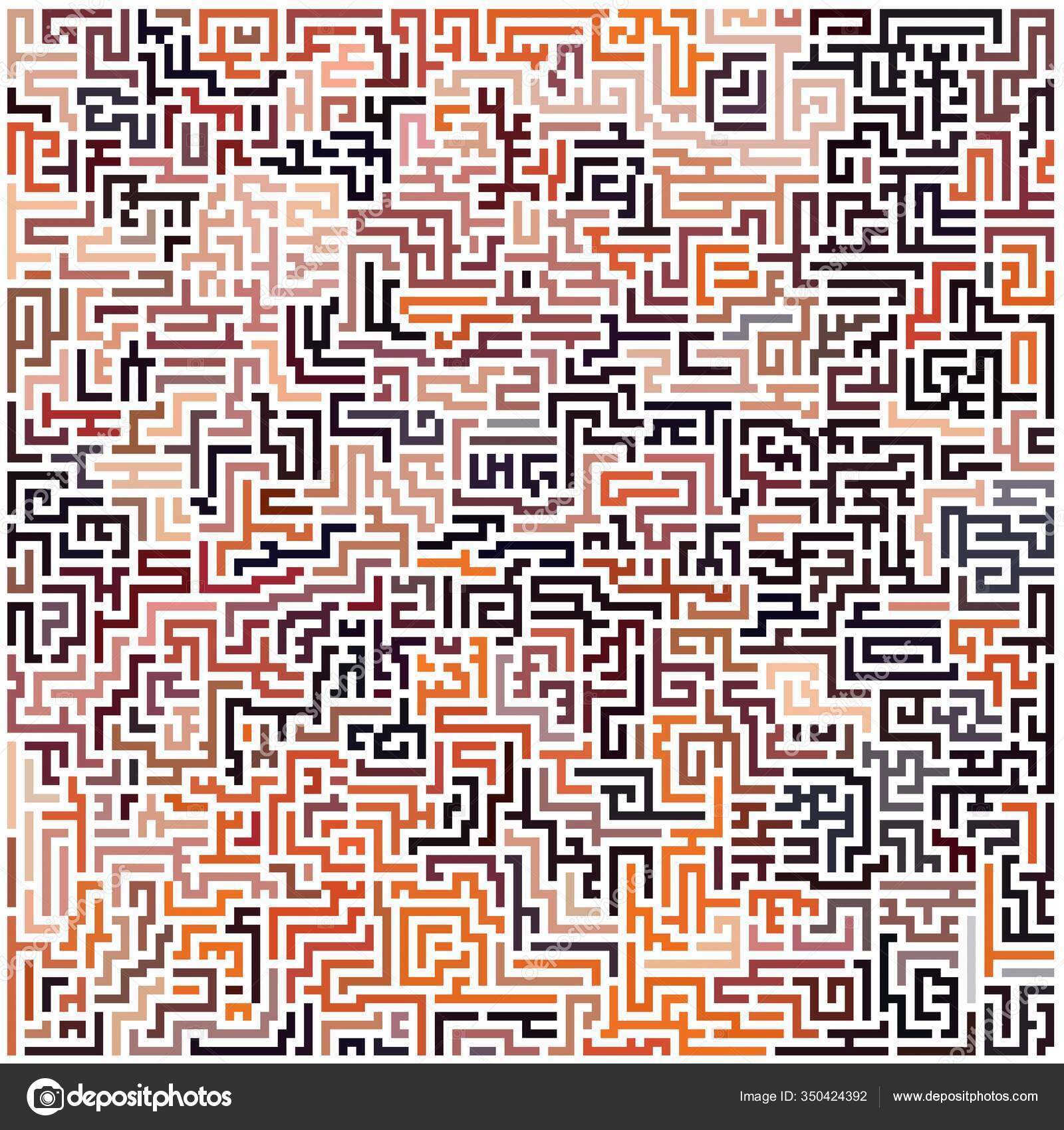 Colorido Fondo Laberinto Ilustración Con Espacio Copia — Foto de stock ...