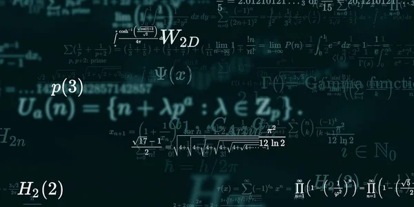 Mathematics background with formulas, seamless illustration. Abstract ...