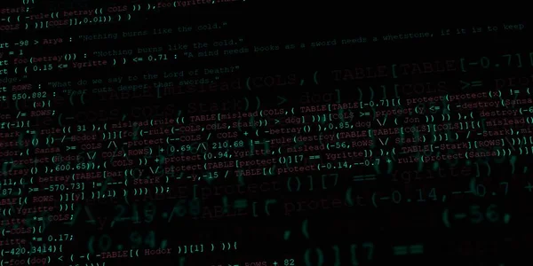 Software Developer Programming Code Abstract Modern Virtual Computer Script Work — Stock Photo ...