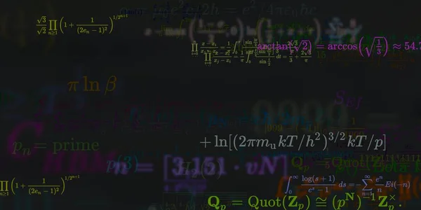 Mathematics Background Formulas Seamless Illustration Stock Photo by ...