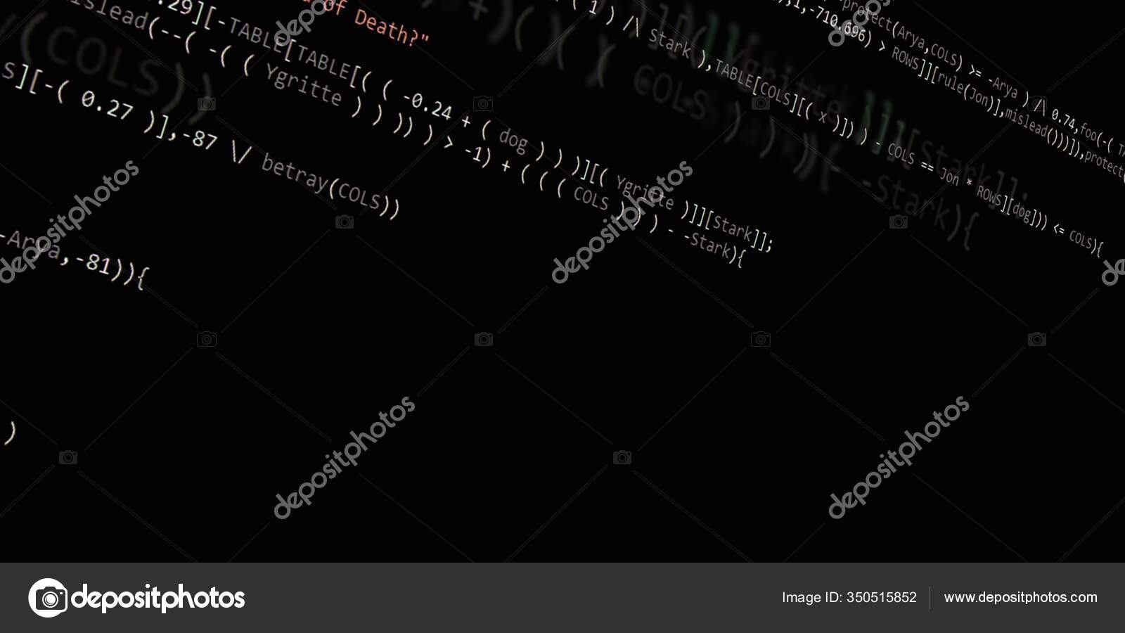 Software Developer Programming Code Abstract Modern Virtual Computer ...