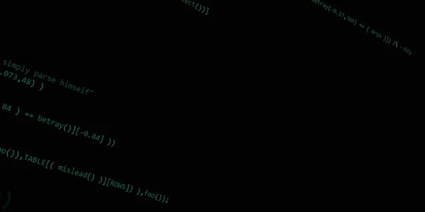 Software developer programming code. Abstract modern virtual computer ...
