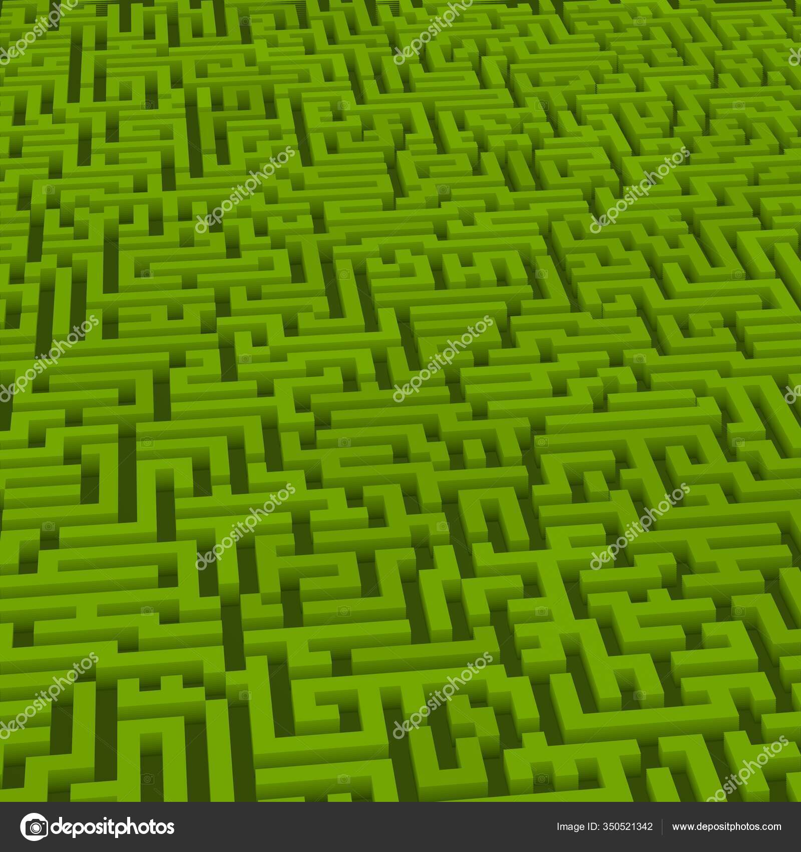 Colorful Labyrinth Background Illustration Copy Space — Stock Photo ...
