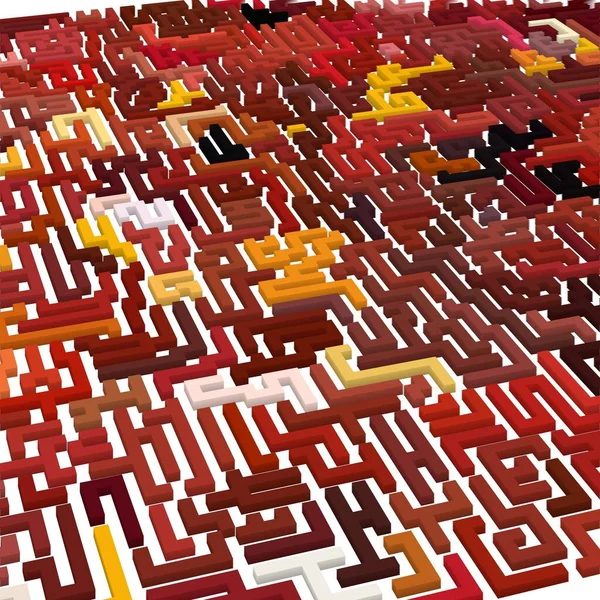 Colorful Labyrinth Background Illustration Copy Space Stock Photo by ...