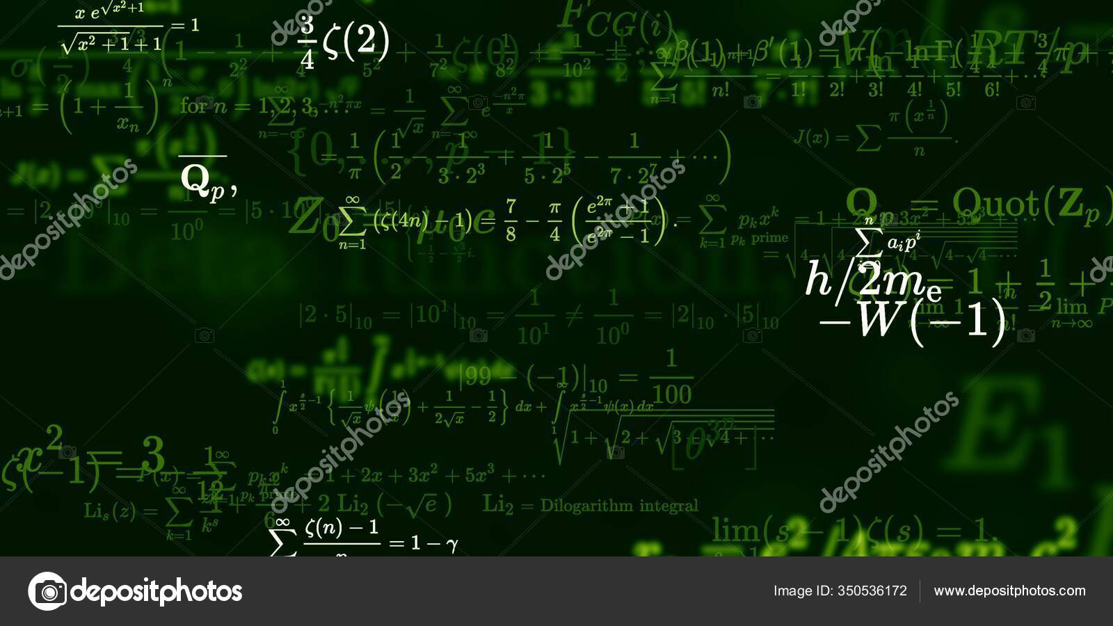 Mathematics Background Formulas Seamless Illustration Abstract Pattern ...