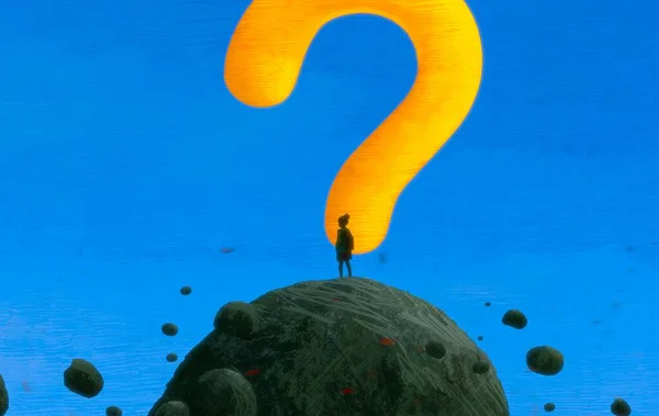Abstract Background Human Silhouette Question Marks Stock Photo by ...