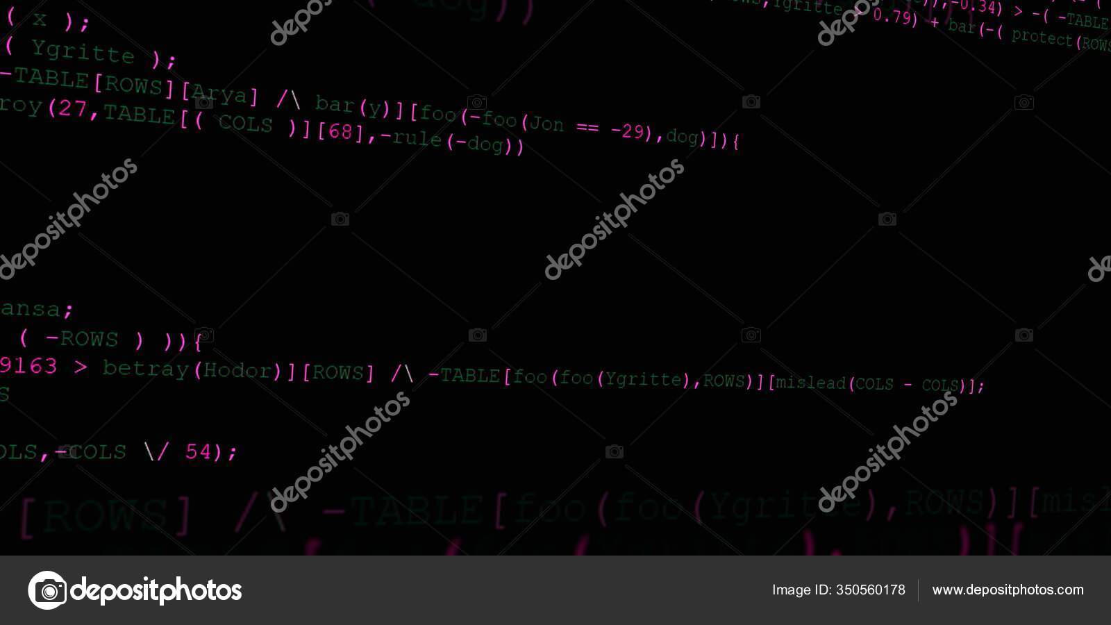 Software Developer Programming Code Abstract Modern Virtual Computer Script Work — Stock Photo ...