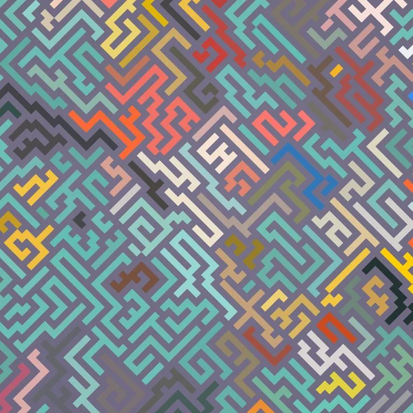 Colorful Labyrinth Background Illustration Copy Space — Stock Photo ...