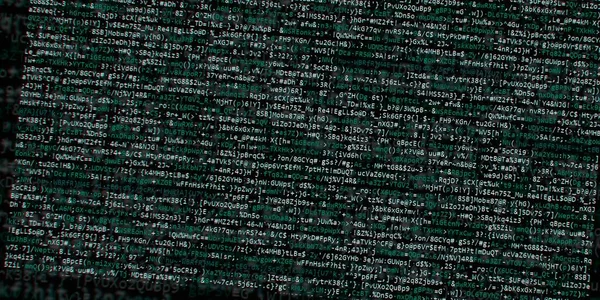 Software developer programming code. Abstract modern virtual computer ...