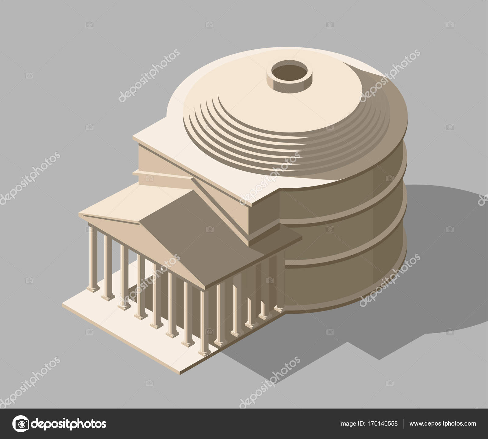 Ancient Rome building icon. Stock Vector Image by ©Kundra #170140558