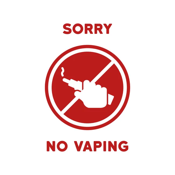 No Vaping Or Smoking Prohibition Sign Icon In Cartoon Thick Outline