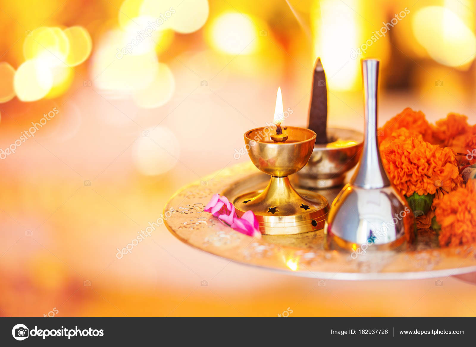 Hindu ceremony. Puja Stock Photo by ©apid 162937726