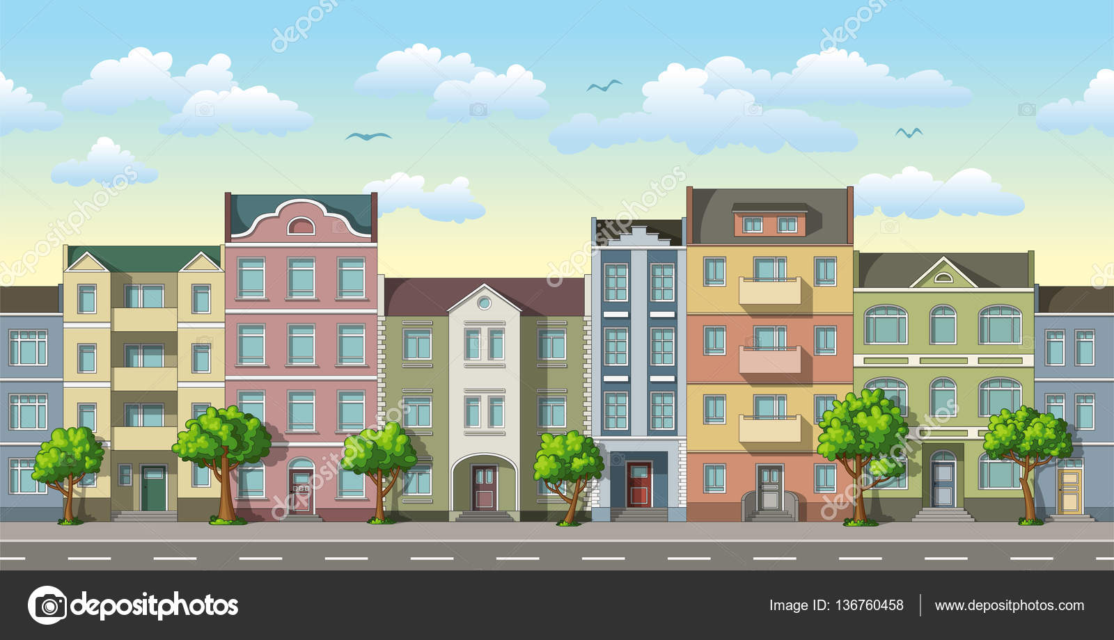 Paisaje Urbano Animado 328.900+ Paisaje Urbano Ilustraciones De Stock,