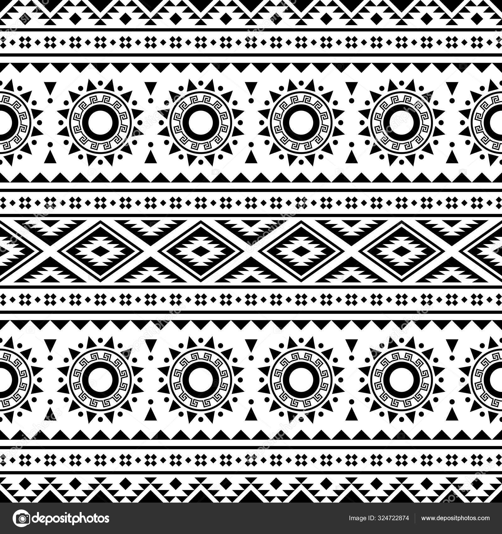 Black And White Tribal Pattern
