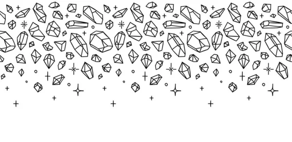 Bullet journal crystal doodles. Hand drawn frames with gemstones for ...