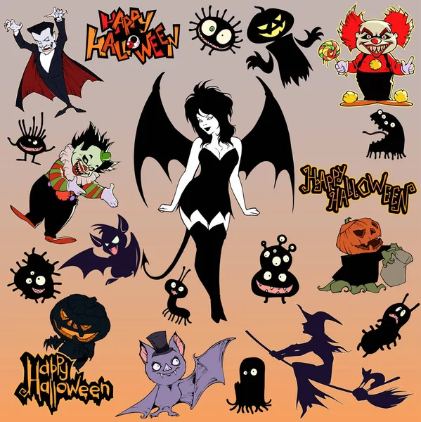 Halloween backgrounds set with vampire and their castle under full moon ...