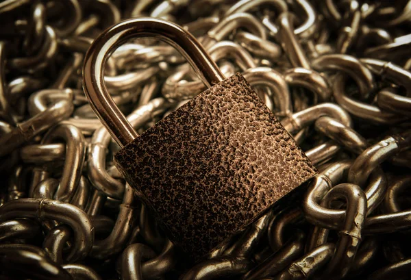Padlock and chain Stock Photo by ©AY_PHOTO 66958679