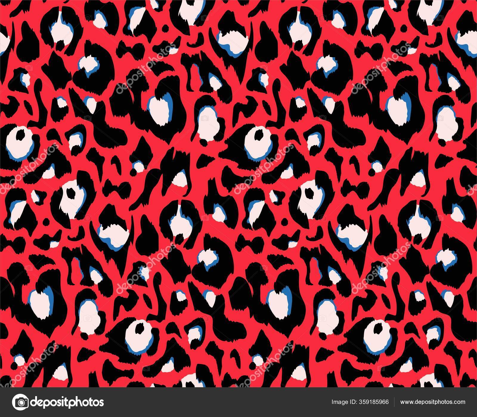 Red And White Animal Print