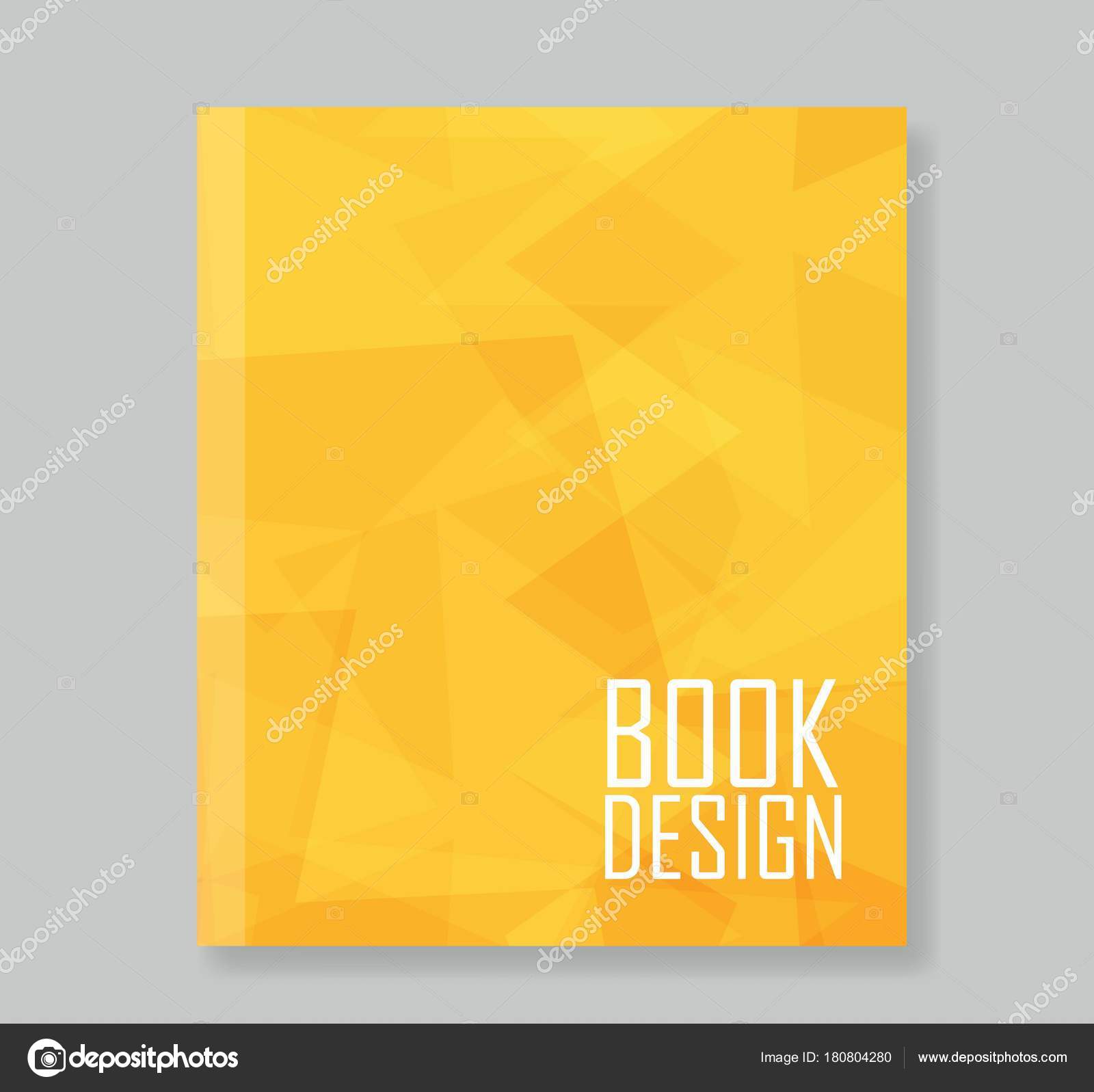 Cover Report Abstract Orange Background Vector Illustration Stock ...