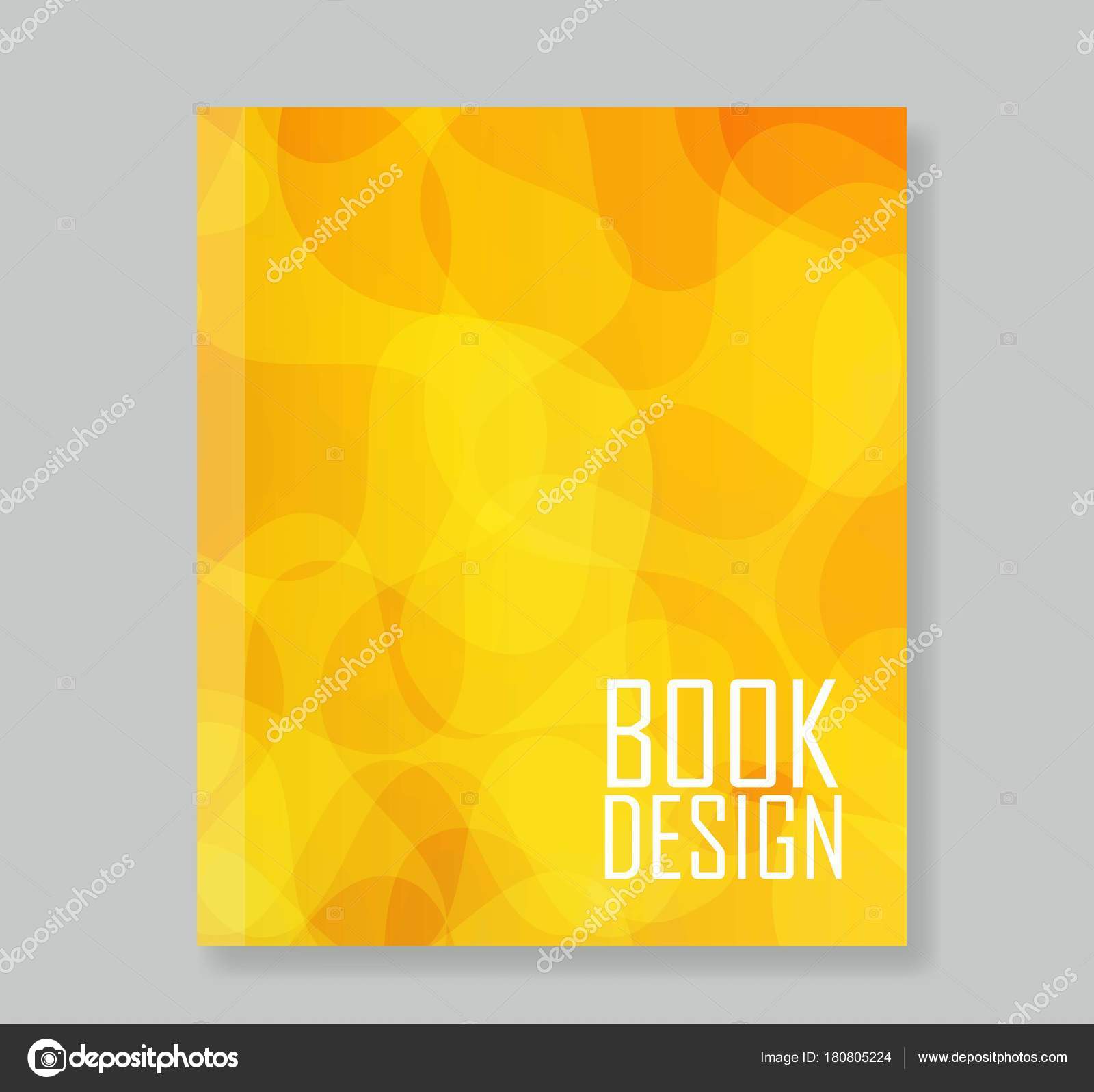 Cover Report Abstract Orange Background Vector Illustration — Stock ...