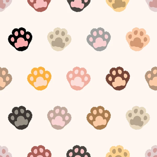 Cat paw seamless pattern Stock Vector Image by ©glorcza #66911393