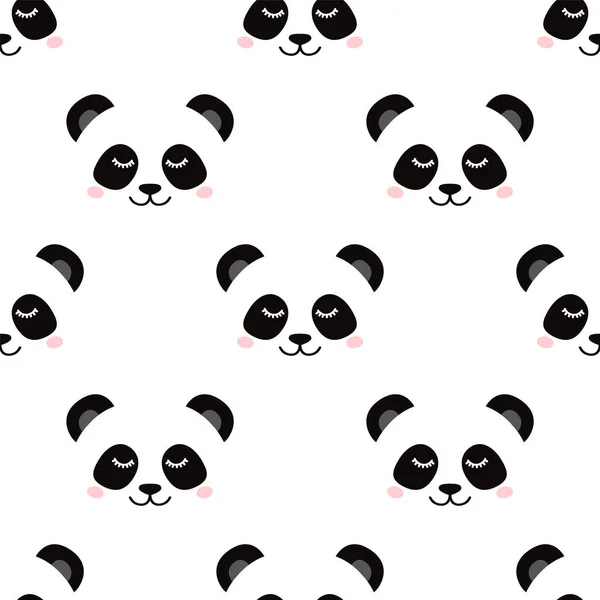 Vector panda face Vector Art Stock Images | Depositphotos