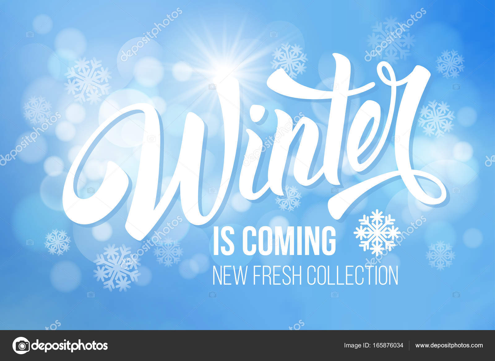 Winter is coming Stock Vector Image by ©Pazhyna #165876034