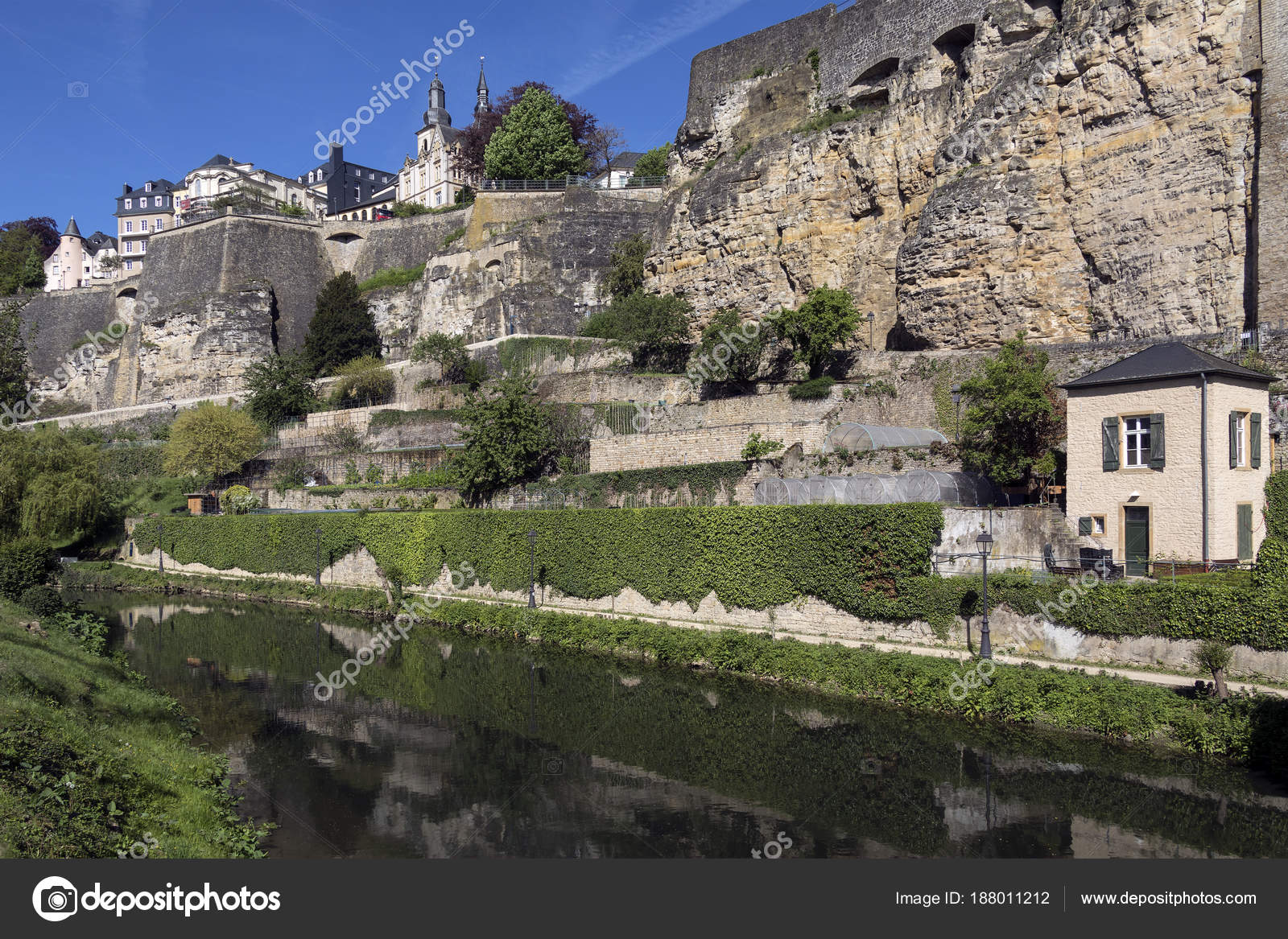 City Walls in Luxembourg City - Grand Duchy of Luxembourg Stock Photo ... City Walls in Luxembourg City - Grand Duchy of Luxembourg Stock Photo ...