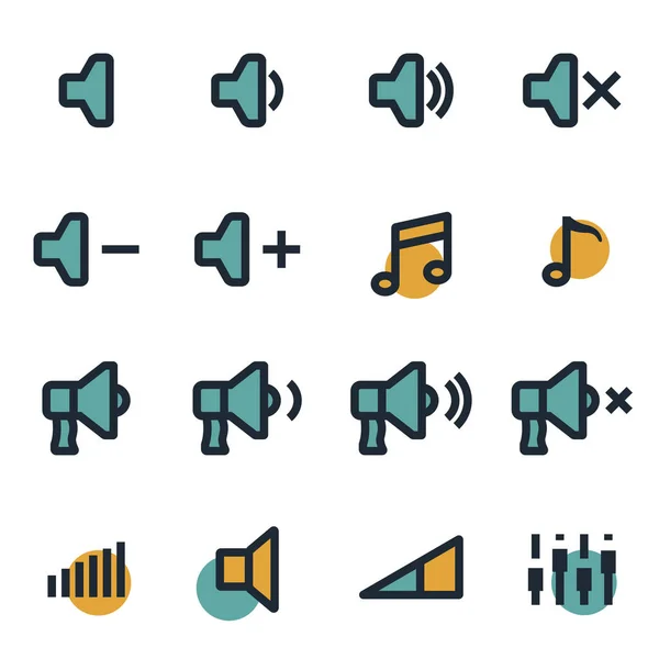 Vector black speaker icons set Stock Vector Image by ©skarin1 #34224903