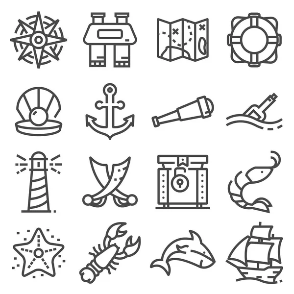 Nautical icons set, simple style Stock Vector Image by ©ylivdesign ...