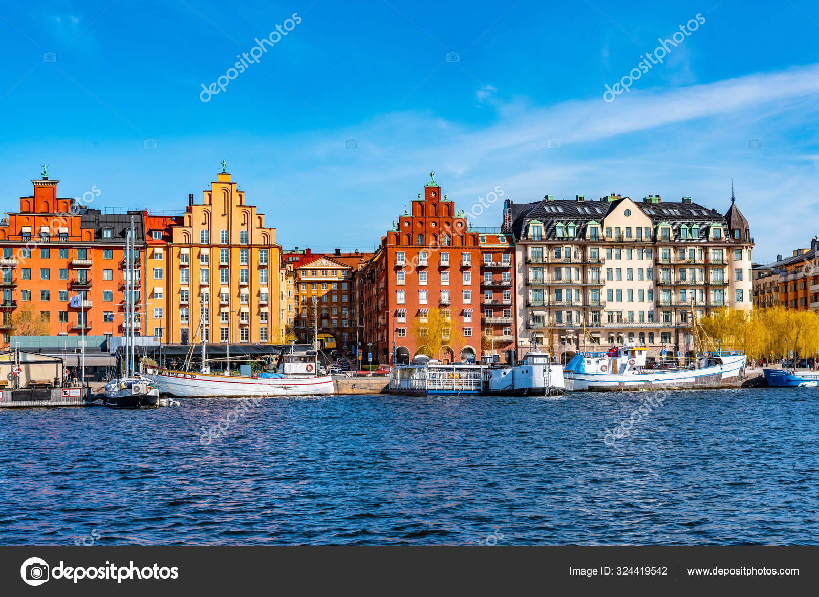 Waterfront of Kungsholmen island in Stockholm, Sweden — Stock Editorial ...