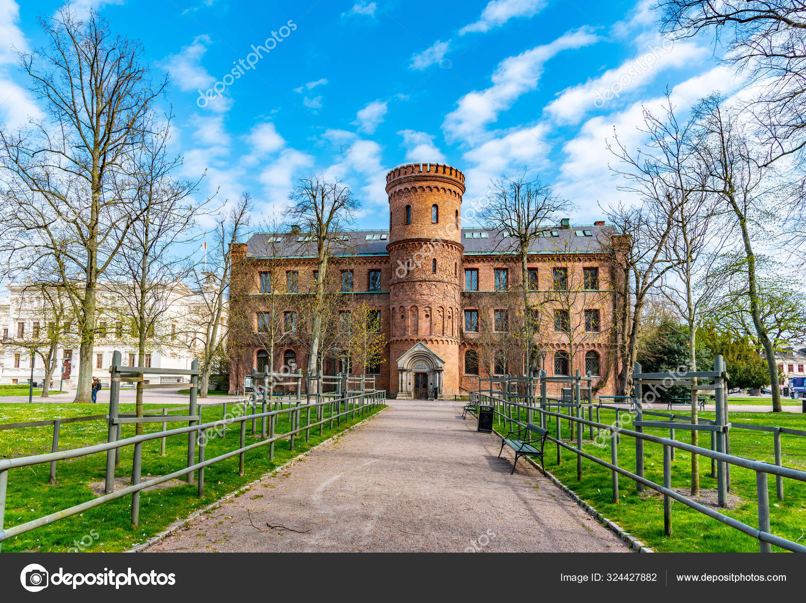 Kungshuset building of the Lund university in Sweden — Stock Photo ...