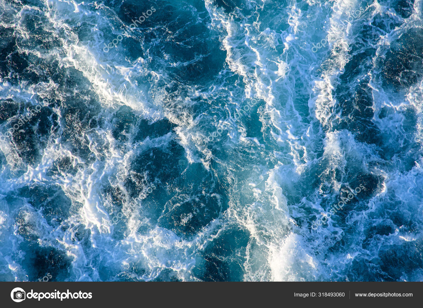 Seething Waves Foam Backlit Setting Sun Transparent Navy Blue Blue ...