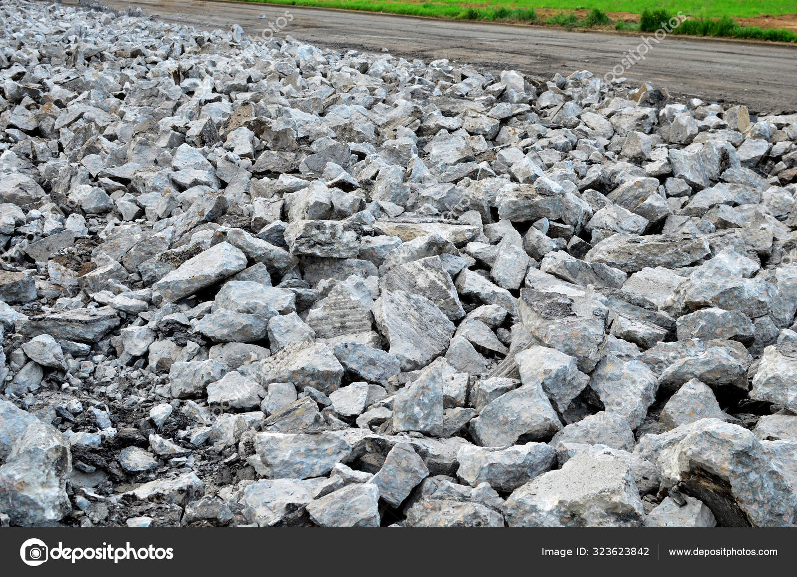Recycling Reuse Crushed Concrete Rubble Asphalt Building Material ...