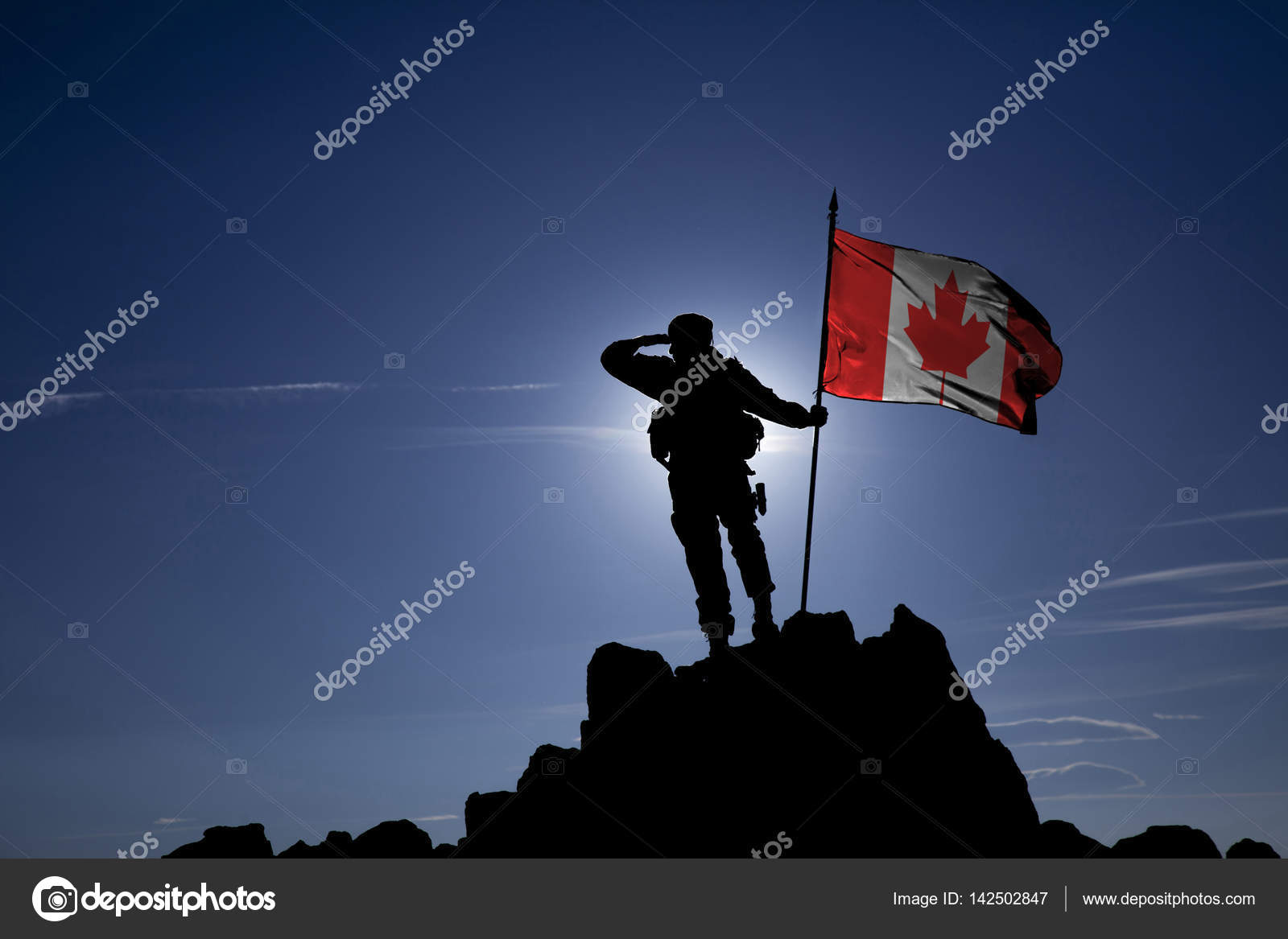 Conqueror with a flag Stock Photo by ©VGeorgiev 142502847