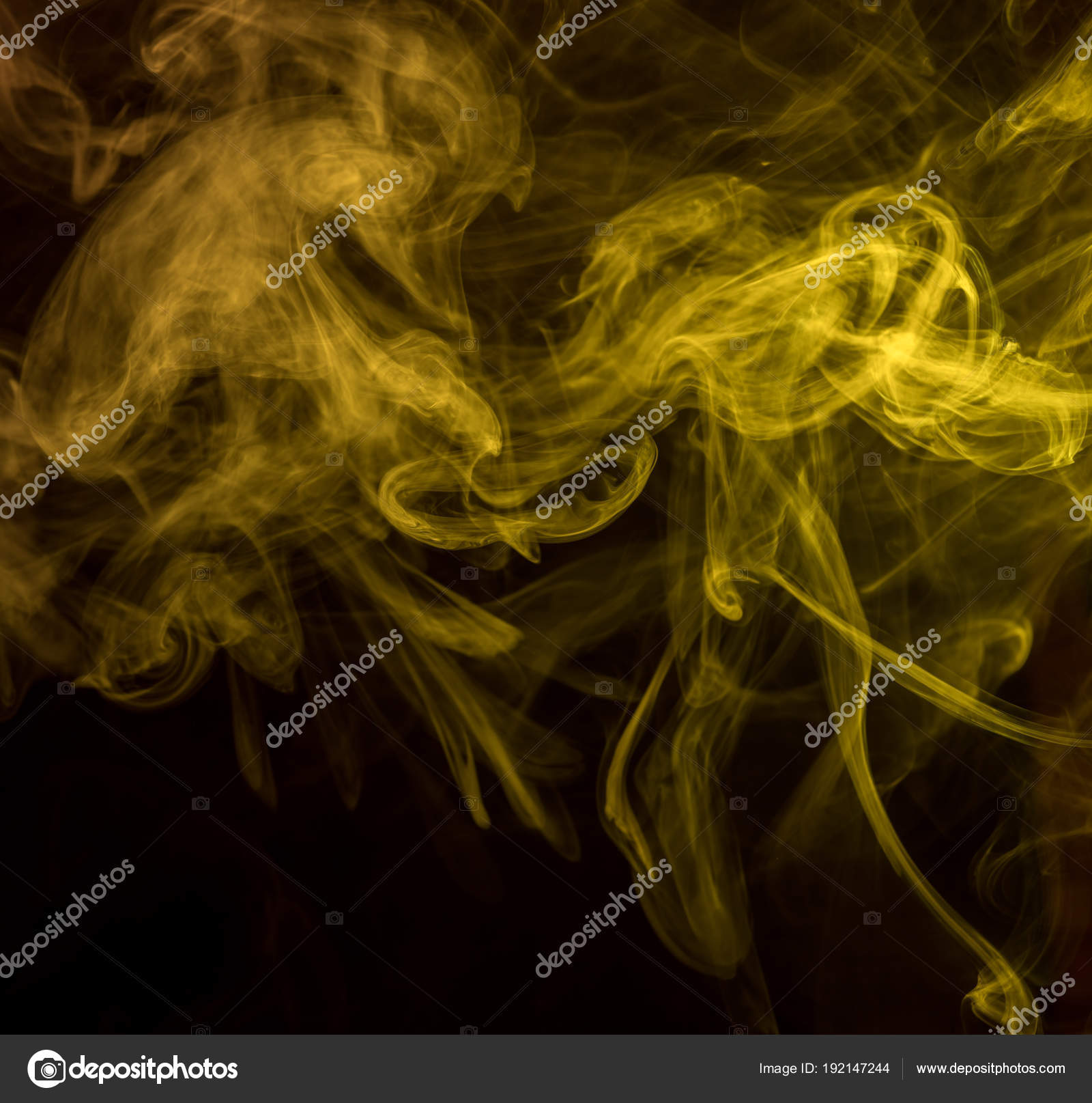 Abstract yellow smoke on a dark background — Stock Photo © VBaleha ...