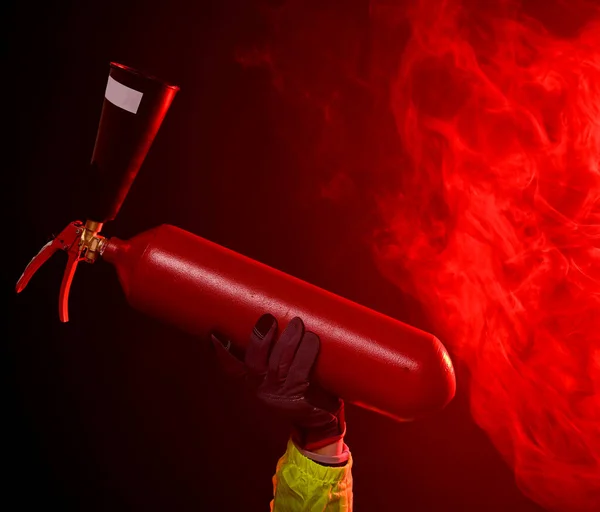 Holding fire extinguisher Stock Photos, Royalty Free Holding fire ...